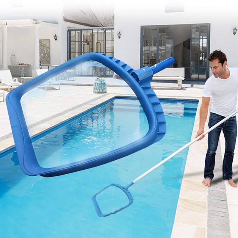 Heavy Duty Pool Leaf Rake Fine Mesh Frame Net Pool Skimmer Cleaner ...