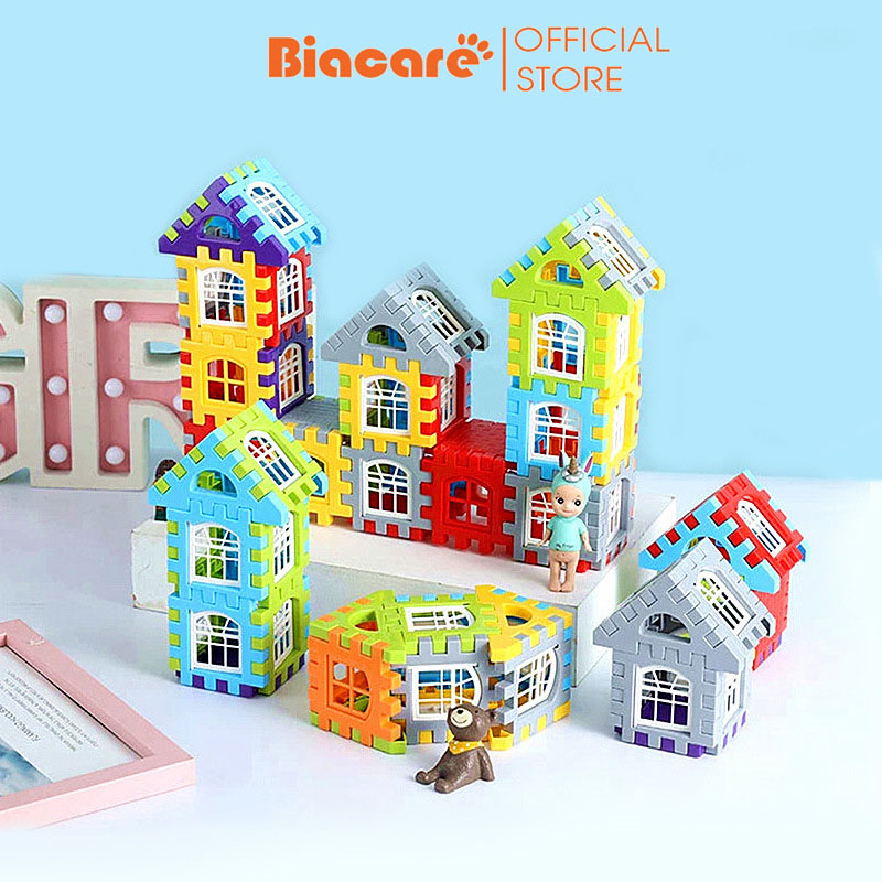 Đồ Chơi Lắp Ghép Xếp Hình Ngôi Nhà Cho Bé, Lắp Ghép Khối Xây Dựng ...