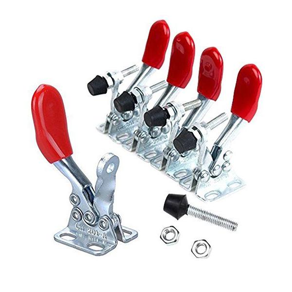 Hand Tool Toggle Clamp anti slip Red Horizontal Clamp 201-A Quick ...