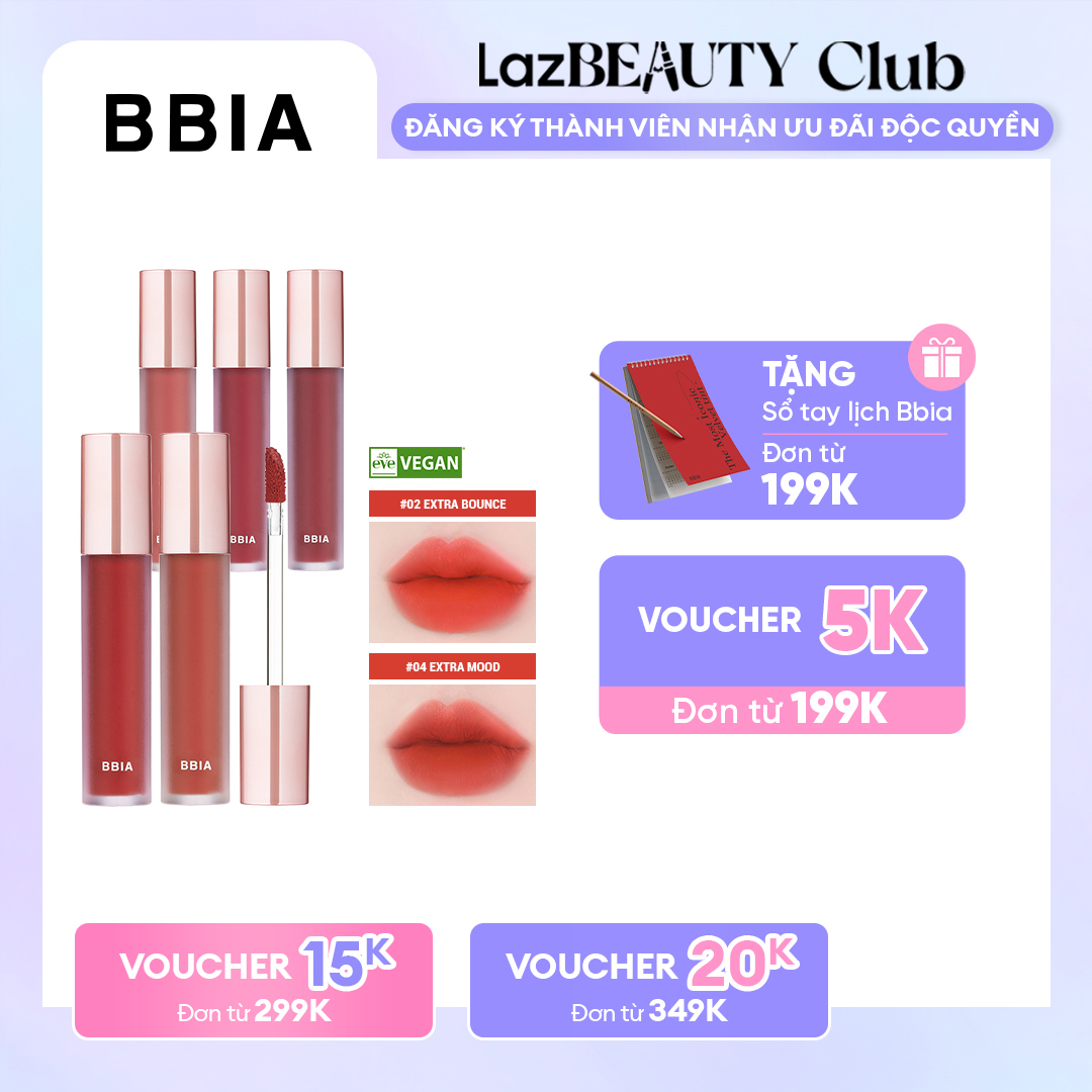 Bbia Last Velvet Tint - V Edition - Version 1 (5 màu) 5g Bbia Official Store - MixASale