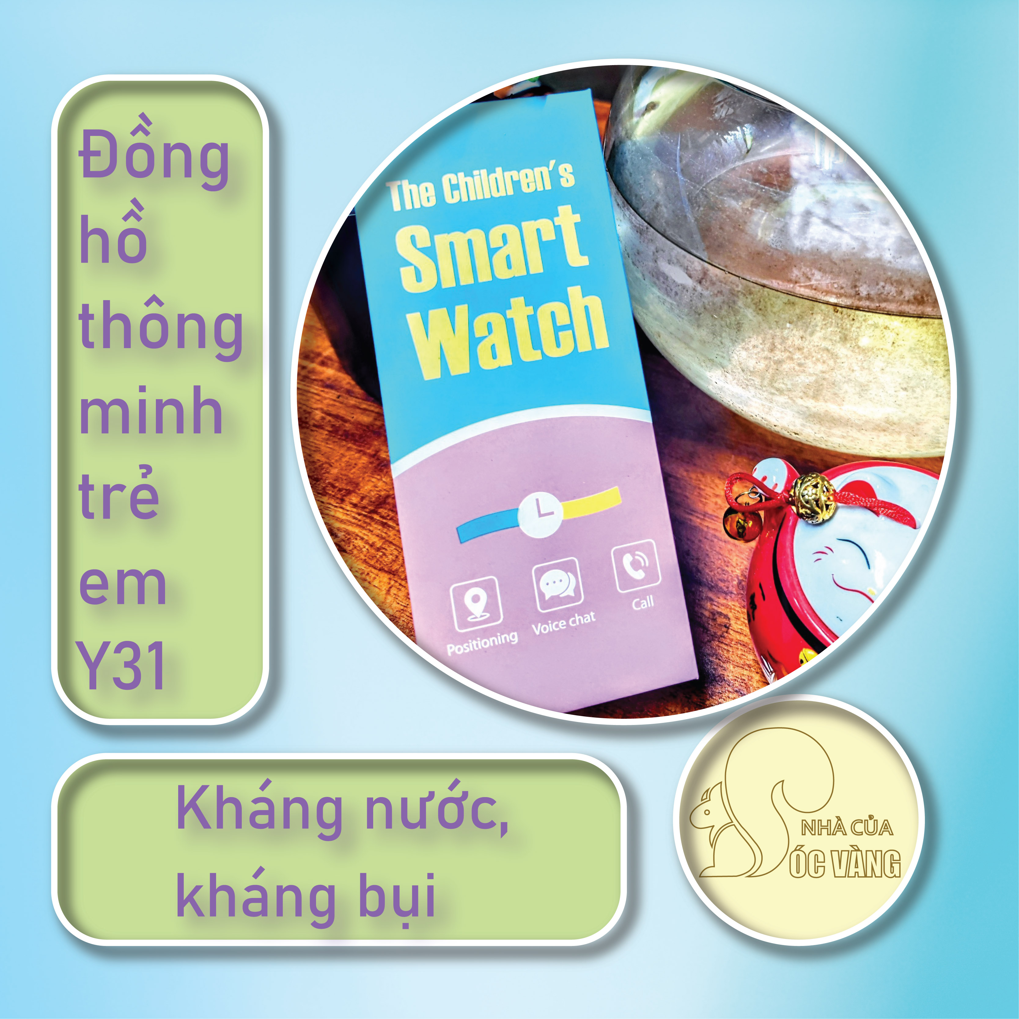 Đồng Hồ Thông Minh Trẻ Em Y31 Lắp Sim Nghe GọiĐịnh Vị Cảnh Báo Nguy Hiểm Chống Nước PX7 Có Tiếng ...