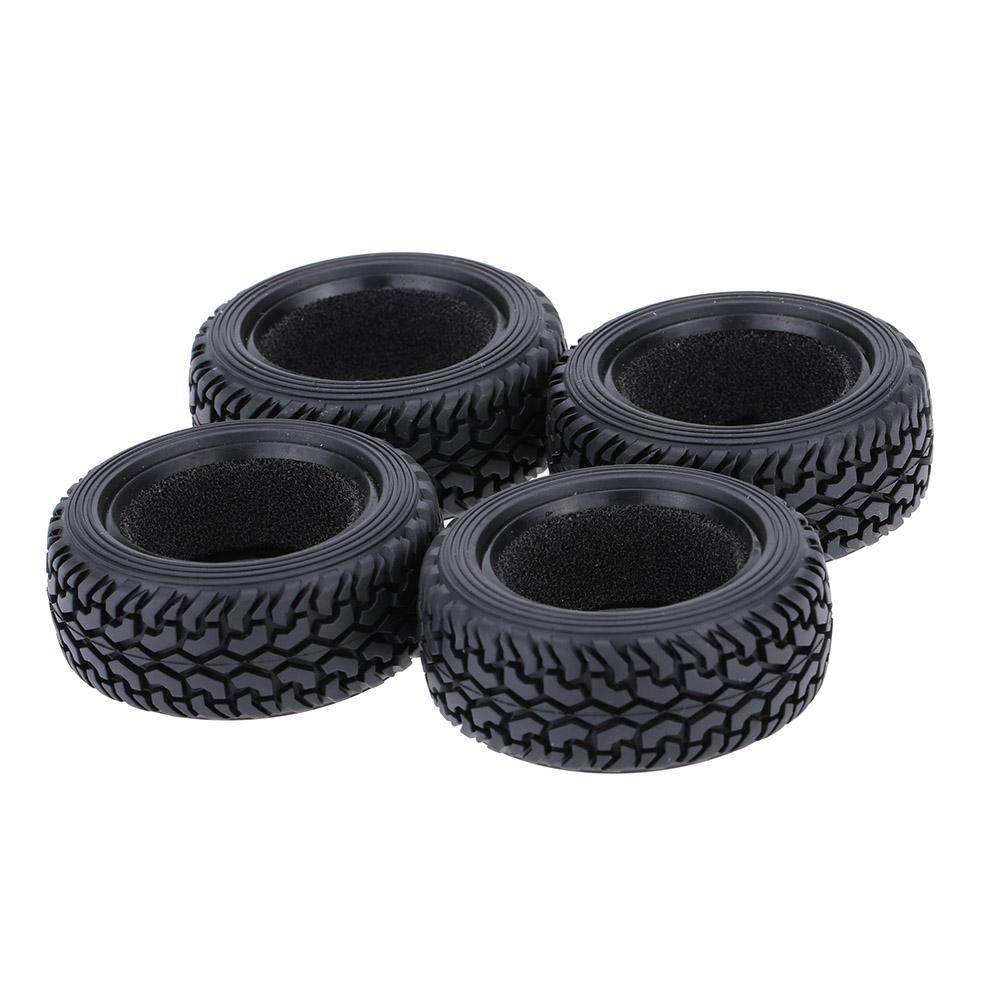 4Pcs/Set 1/10 Grain Run Flat Rally Car Tyre for Traxxas HSP Tamiya HPI ...