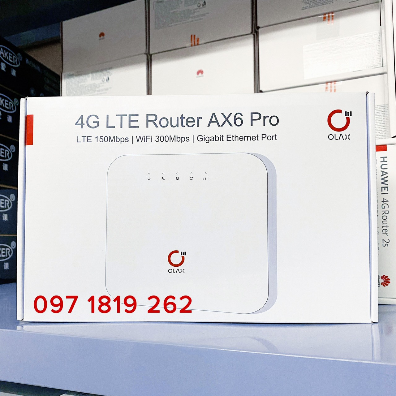 Bộ Phát Wifi Từ Sim 4G Chuyên Dụng Olax Ax6 Pro 300Mb - Hỗ Trợ Kết Nối 32 User Ax6pro n - MixASale