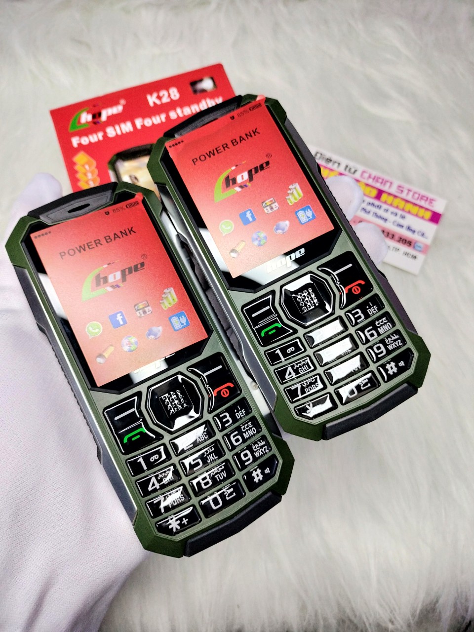 [Sốc] Điện thoại 4 sim Hope k28 PIN KHỦNG, có chức năng đổi giọng nói,....Bảo hành 12 tháng ...