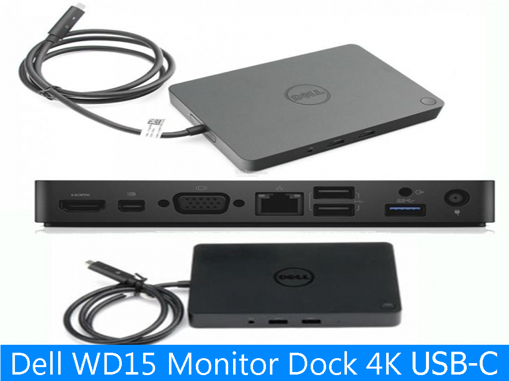 Dell WD15 Monitor Dock 4K with 130W Adapter - Bộ chuyển đổi Dell WD15 ...