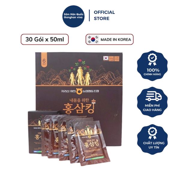 Nước Hồng Sâm Vua Hàn Quốc Red Ginseng King Of My Body Hộp 30 gói x ...