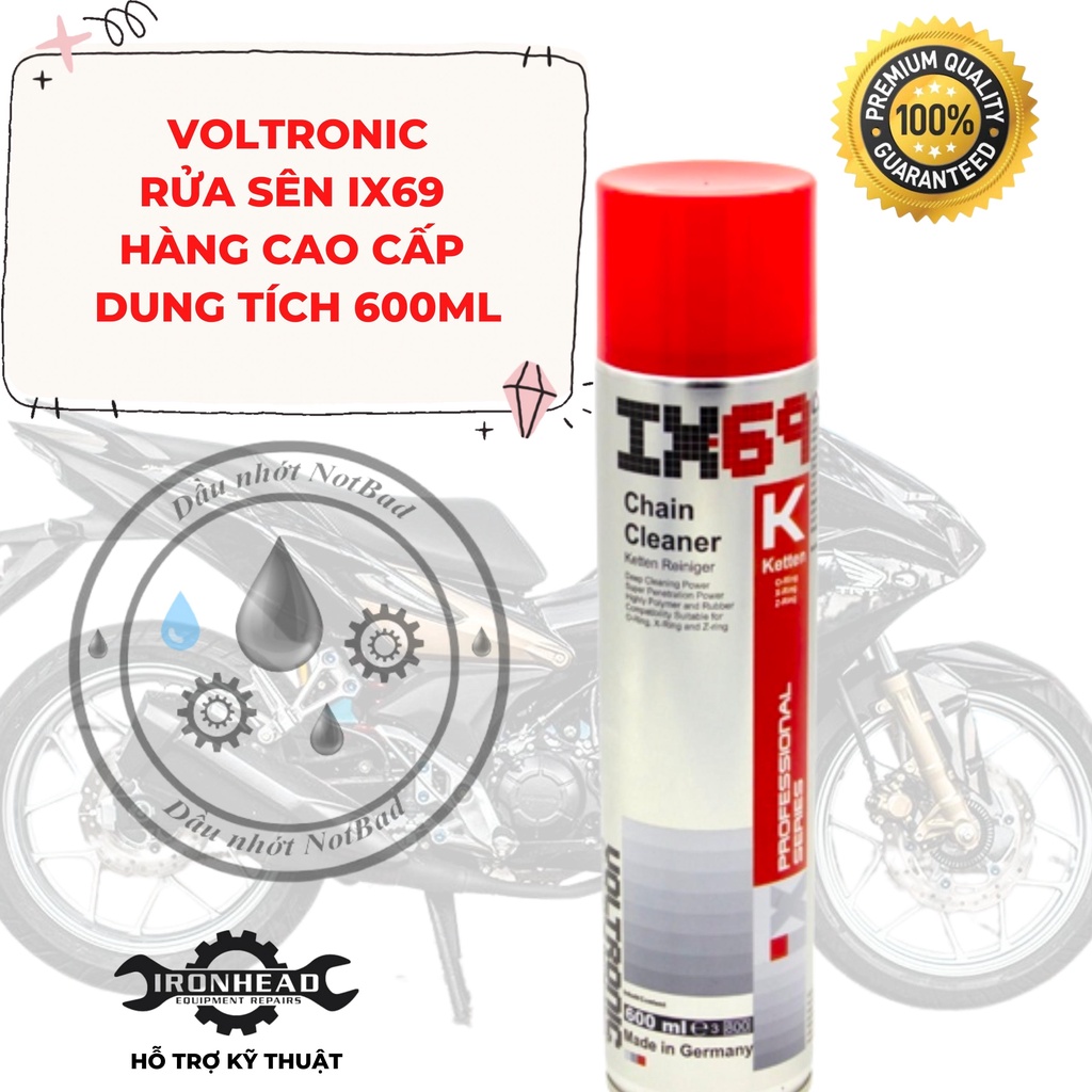 Xịt rửa sên - bôi trơn sên cao cấp Voltronic M50 - Dưỡng sên IX50 ...