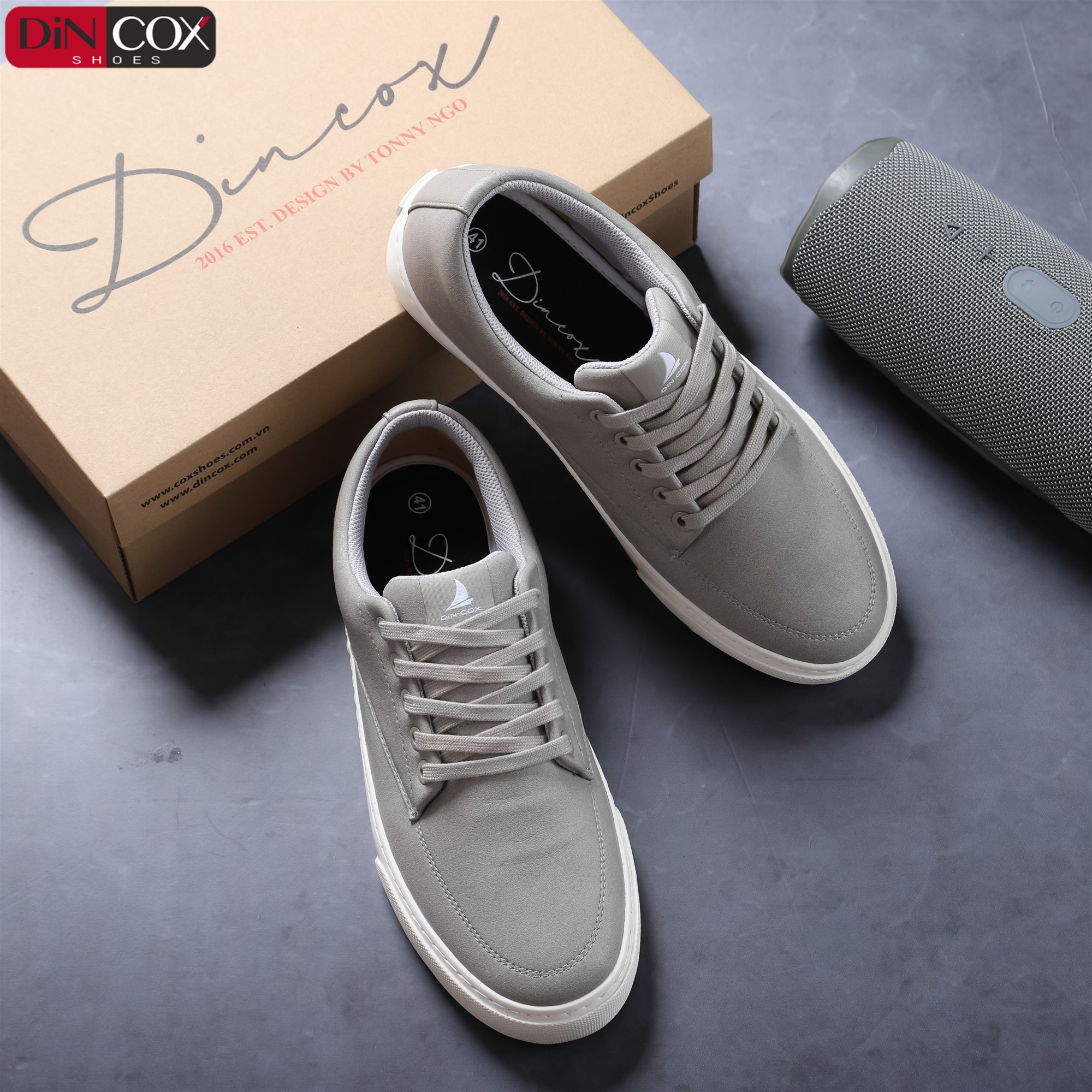 Giày Dincox Sneaker D06 Grey, Giày thể thao Nam chính hãng DINCOX, Chất ...