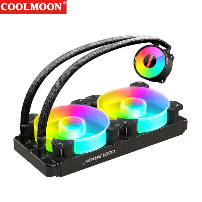 Tản Nhiệt Nước CPU AiO Coolmoon 240mm Led 5v ARGB Đồng Bộ Màu Mainboard ...