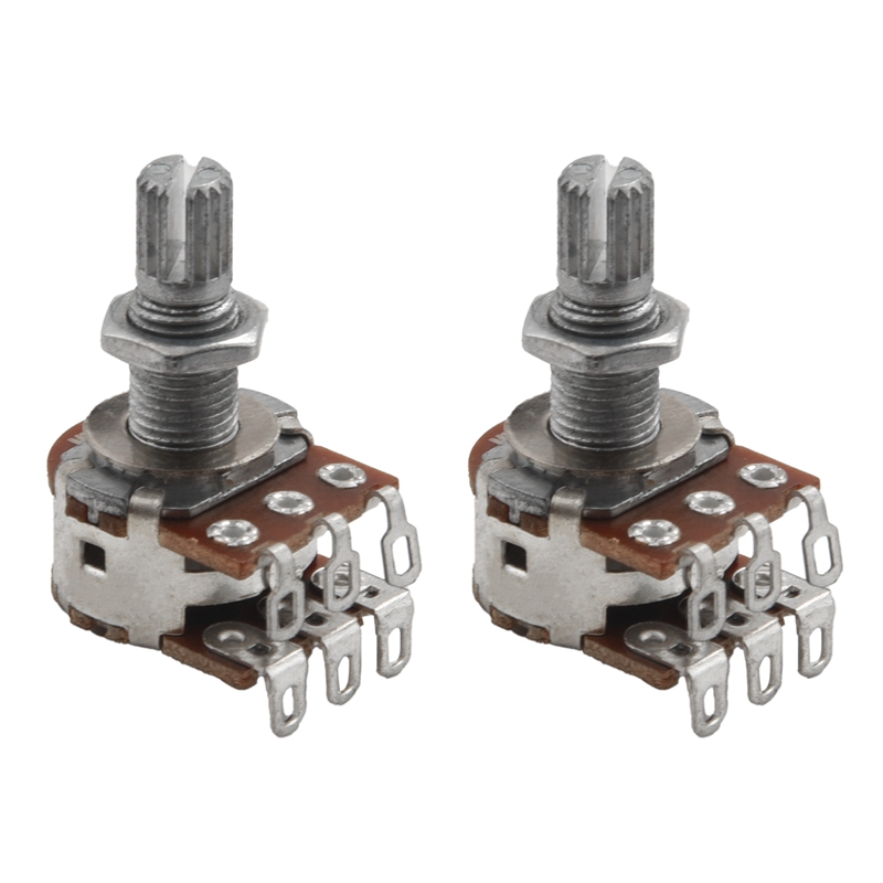 2Pc MN500K Dual Blend Balance Potentiometer(POT) Guitar Bass Volume ...
