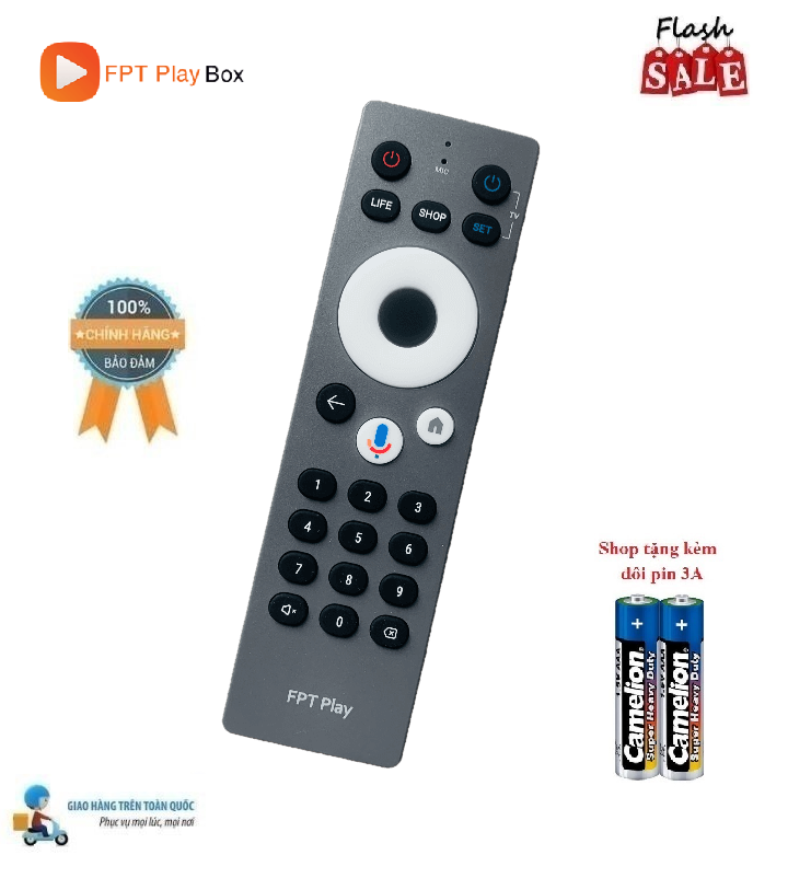 Remote Điều khiển FPT Play Box giọng nói TV Box FPT Play Box 2018-2022 ...