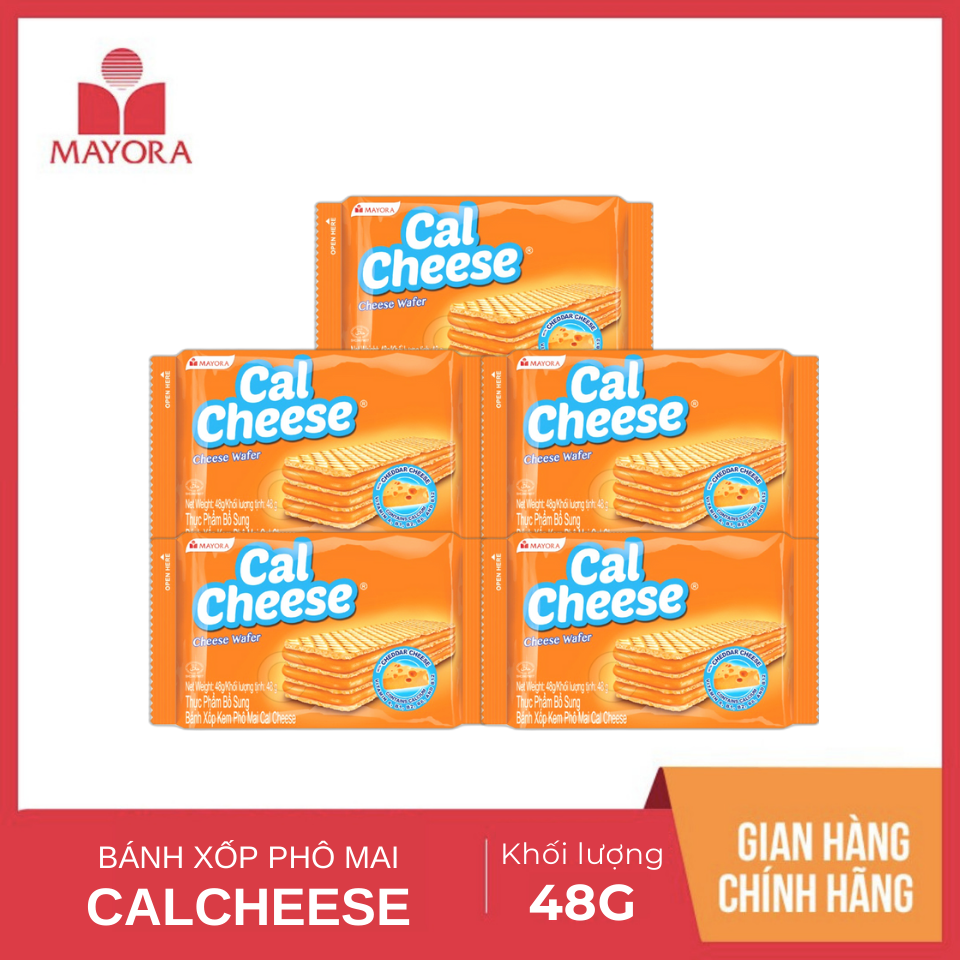 Combo 5 Bánh Xốp Cal Cheese Phô Mai Gói 48G | Lazada.vn
