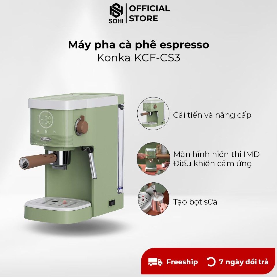 Máy pha cà phê Konka KCF-CS3 espresso, máy pha cafe gia đình giá rẻ ...