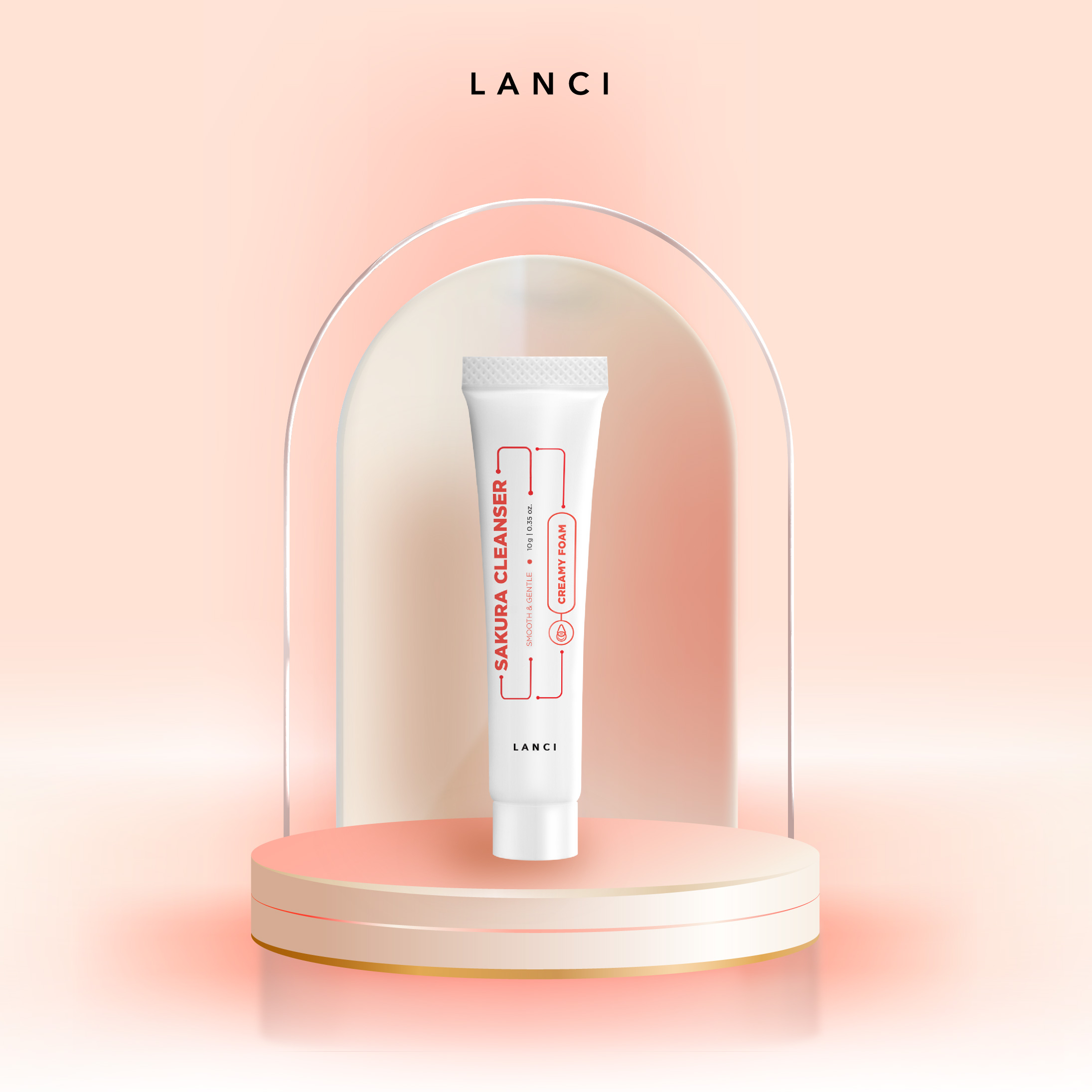 Minisize Sữa Rửa Mặt Dịu Nhẹ LANCI Sakura Cleanser 10ml | Lazada.vn