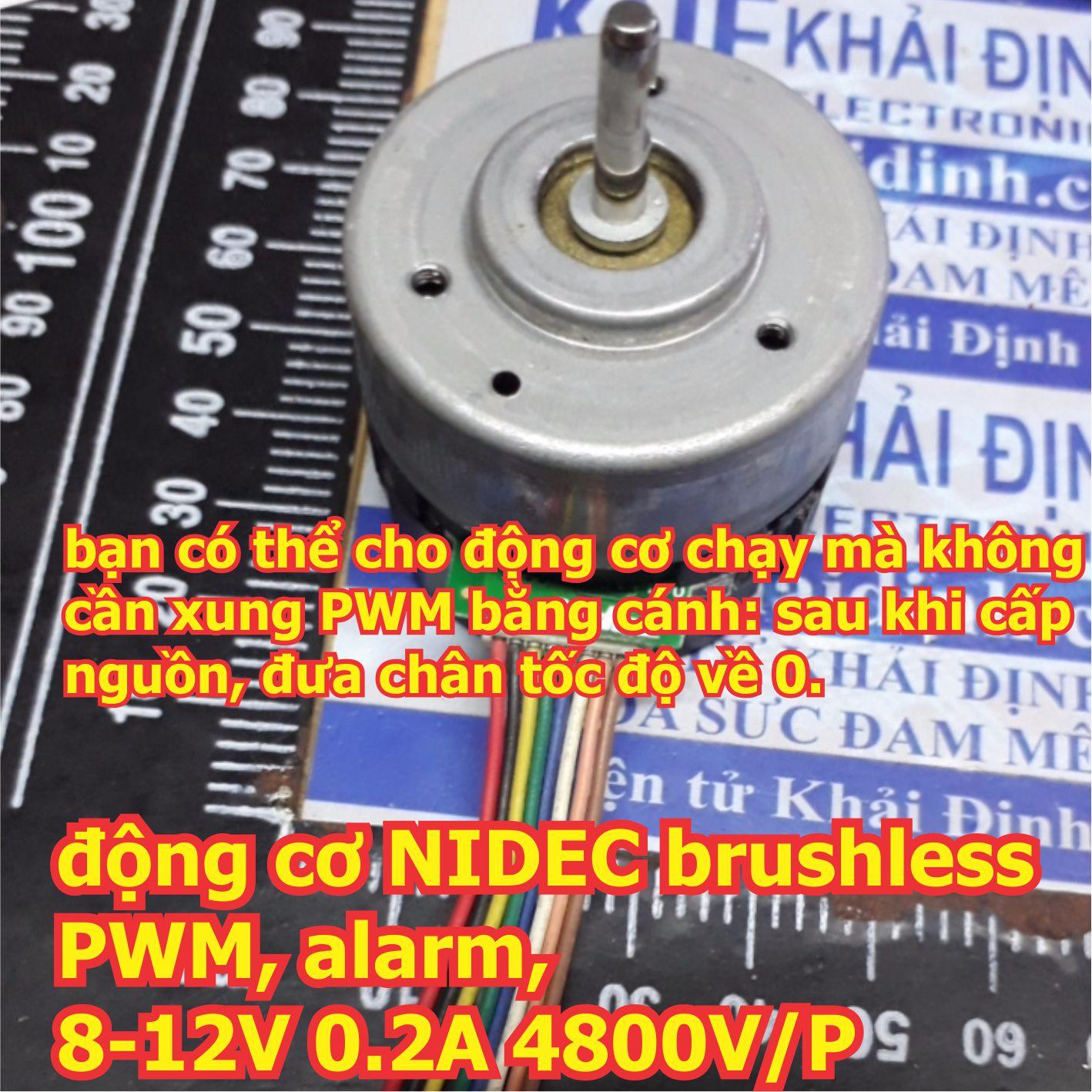 động cơ NIDEC brushless 24H677H010, PWM, alarm, 8-12V 0.2A 4800V/P kde2530 | Lazada.vn