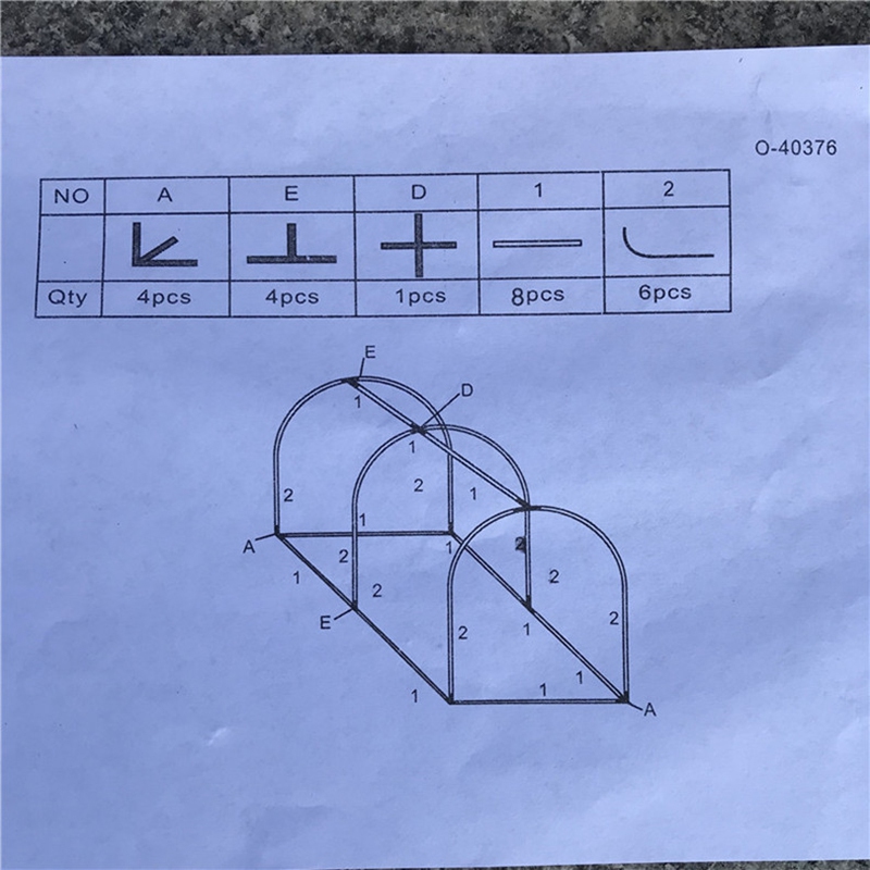 Movable Steel Frame Outdoor Plant Cover Zipper Garden Greenhouse Warm ...