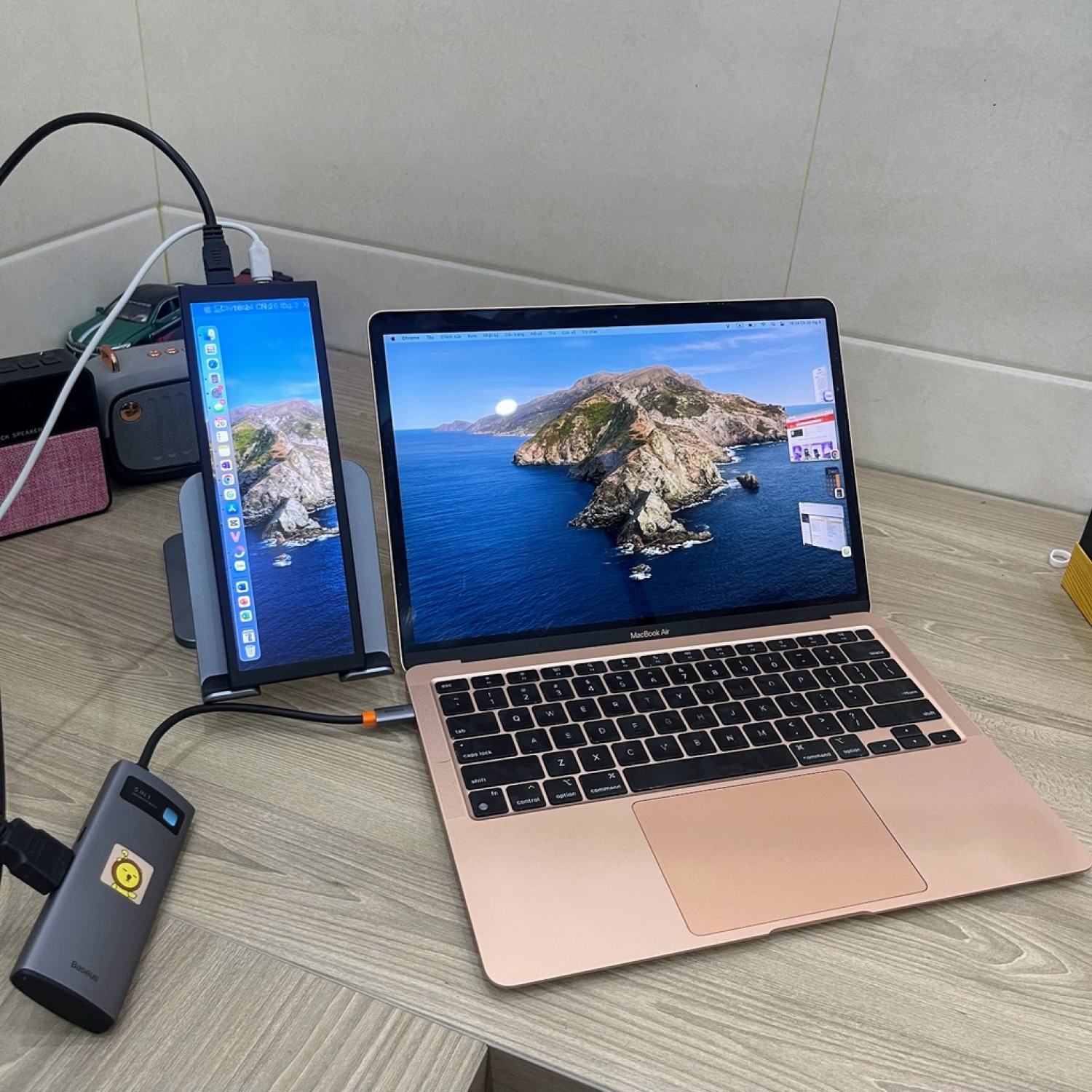 Màn hình mini 8 inch dạng thanh dài - Làm màn phụ cho PC Laptop ...