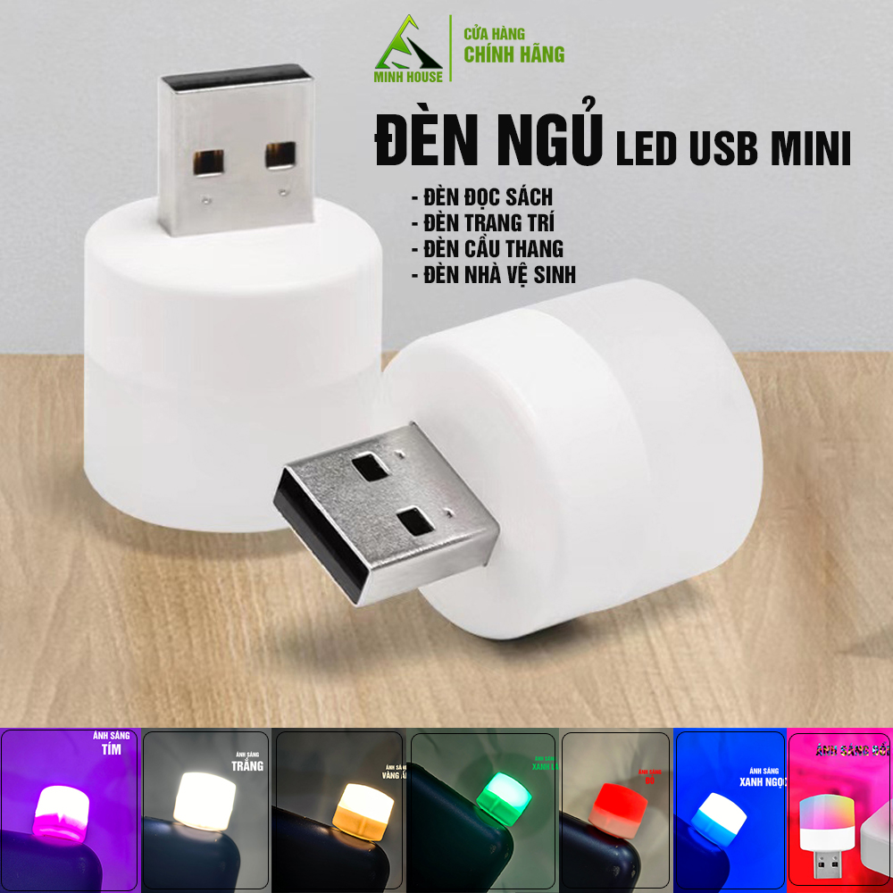 Đèn ngủ LED USB mini nhỏ gọn đèn đọc sách trang trí nhà tắm Minh House ...