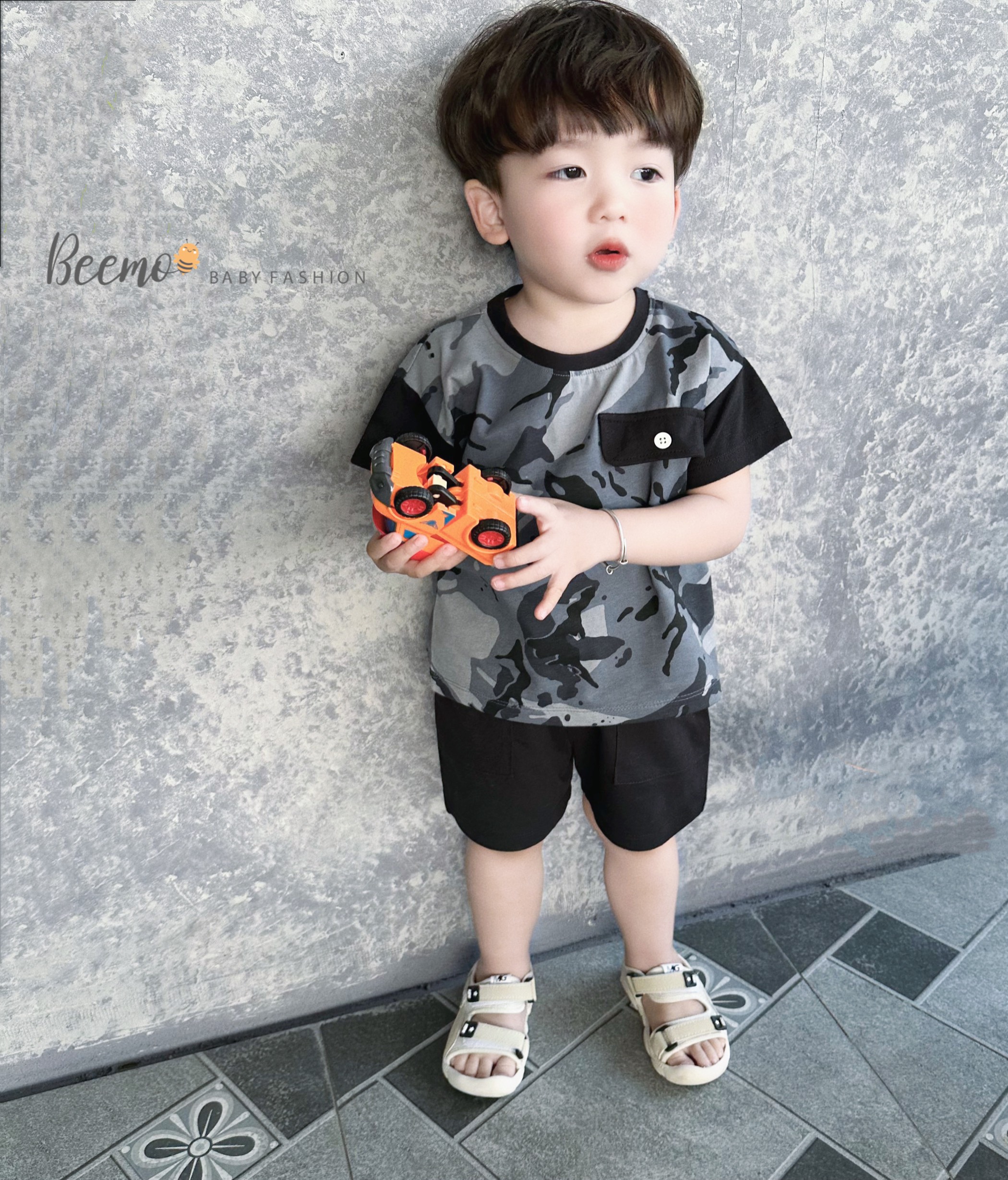 Áo phông cộc tay Beemo may đường gân nổi cá tính mặc hè chất liệu ...