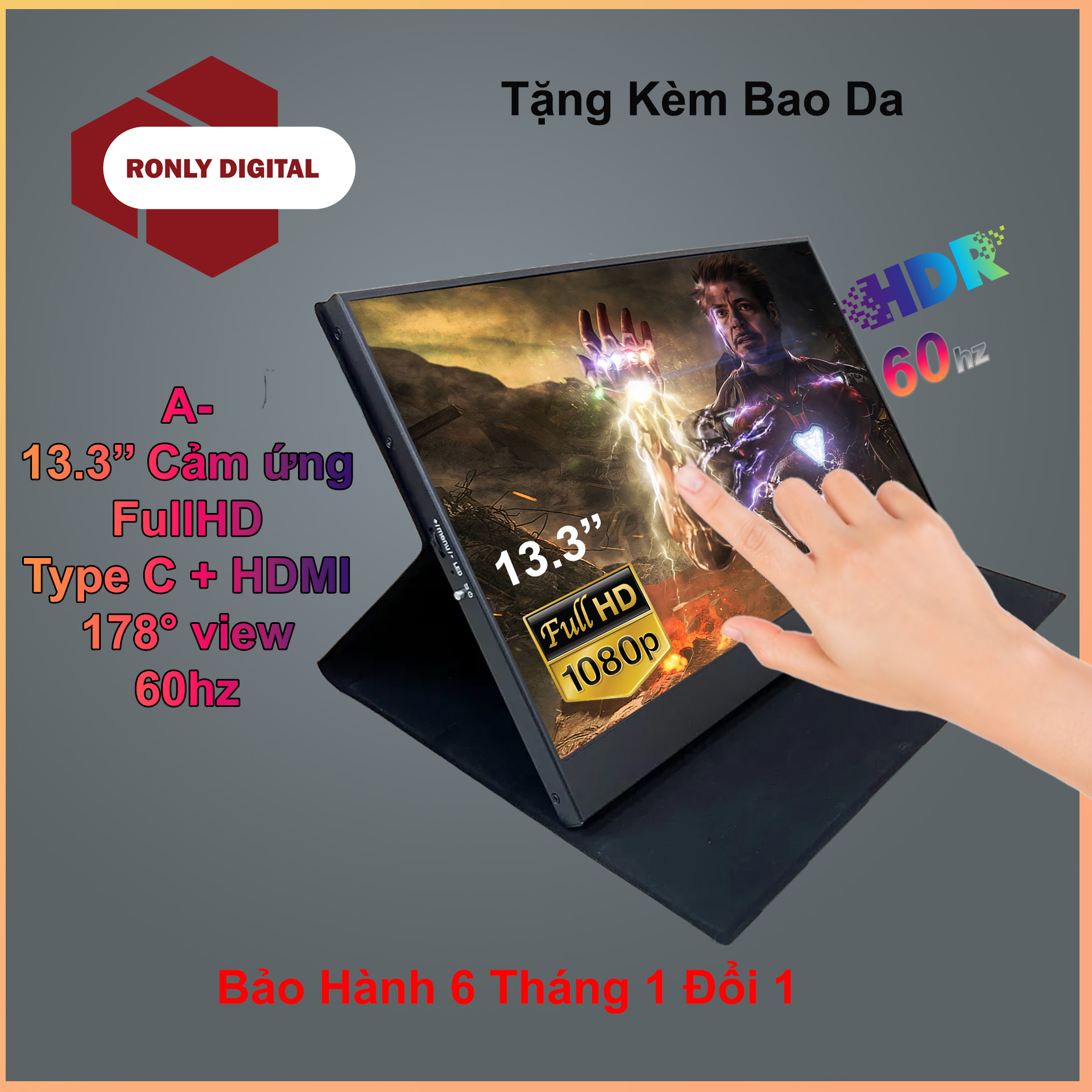 Màn hình di động 13.3, 14, 15.6, inch cảm ứng đa điểm, Full HD đến 2K ...