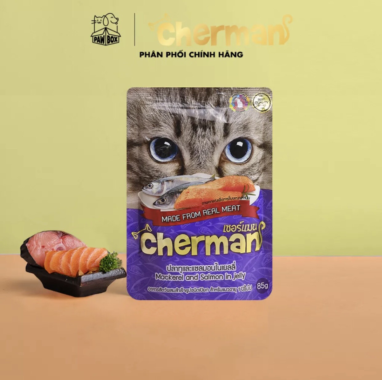 Pate Cherman 85g - Pate nội địa Thái Lan - Pate dinh dưỡng cho mèo ...
