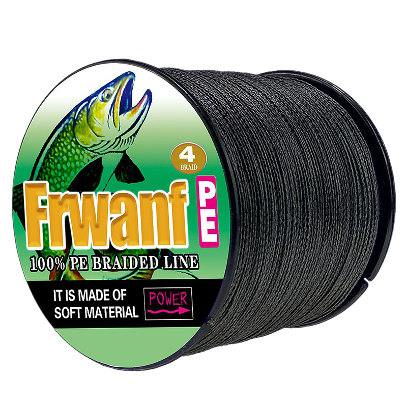 Frwanf 4 Strand 100M PE Braided Fishing Line 4 Strand Super Strong ...
