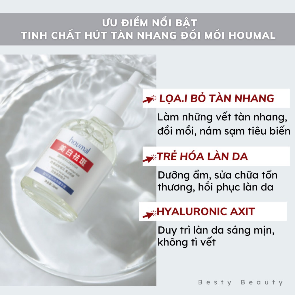 Tinh chất hút nám tàn nhang đồi mồi HOUMAL serum dưỡng da chống lão hóa ...