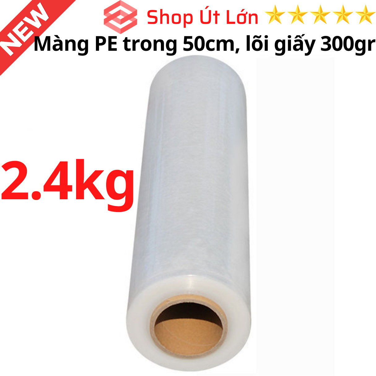 Màng PE trong 50cm, nặng 2kg - 2.4kg - 3kg, lõi giấy 300gram | Lazada.vn
