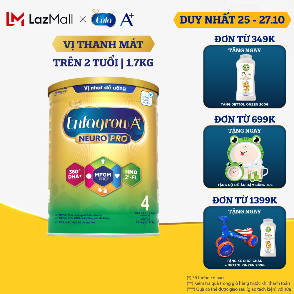 [15.9 HOT DEAL] Sữa bột Enfagrow A2 Neuropro 3 cho trẻ từ 1-6tuổi ...
