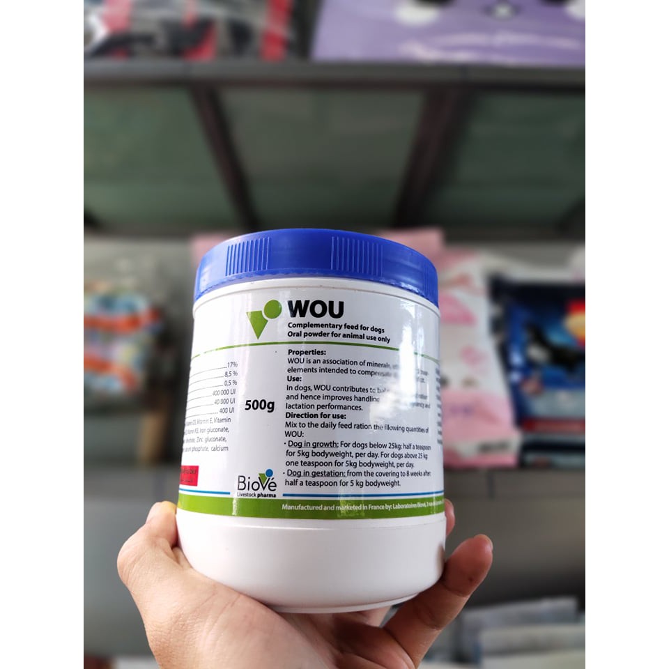 Bột khoáng Wou bổ sung chất cho chó - MixASale