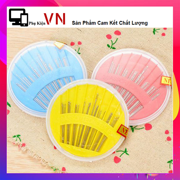 SET 16 Kim May Vá Đầu Vàng Thiết Kế Tinh Tế Nhỏ Gọn Đẹp Mắt - Bộ Kim ...