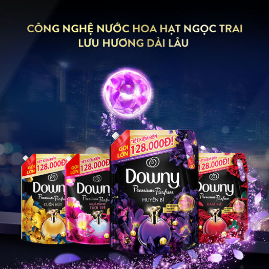 Nước xả vải Downy Đam Mê hương nước hoa túi 3 lít - nước xả quần áo 3L ...
