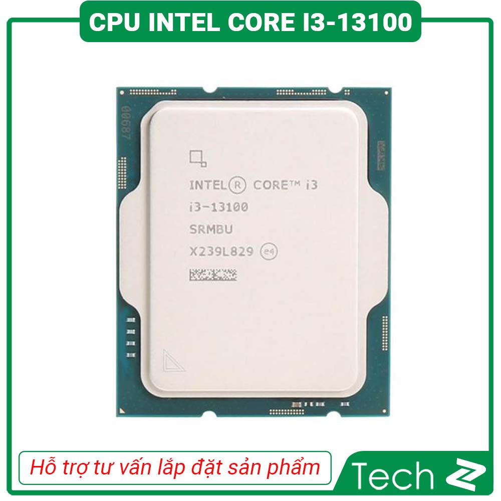 CPU Intel Core i3 13100 (up to 4.5Ghz 4 nhân 8 luồng 12MB Cache 65W ...