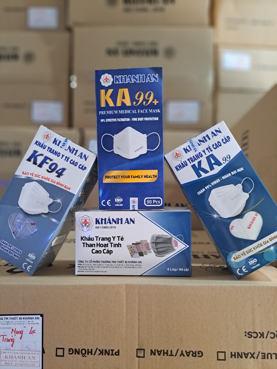 Khẩu trang( KA99,KA99+,KF94 Hộp 30) THT(HỘP 50) cái khẩu trang Khánh An ...