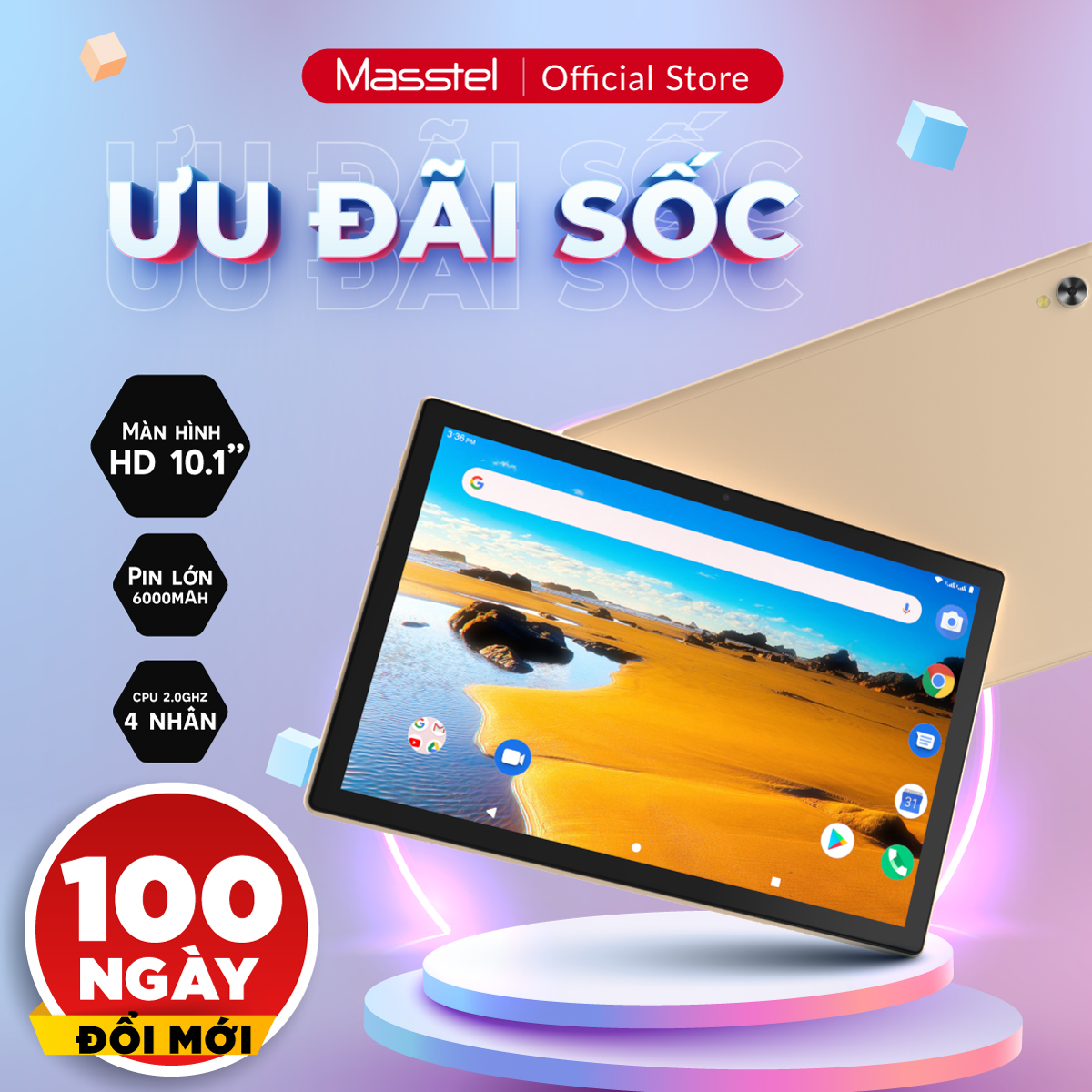 COMBO SIÊU HOT TABLET GIÁO DỤC MASSTEL TAB 10.1 PRO TẶNG GÓI GIẢI PHÁP 12 THÁNG ỨNG DỤNG NEXTA ...