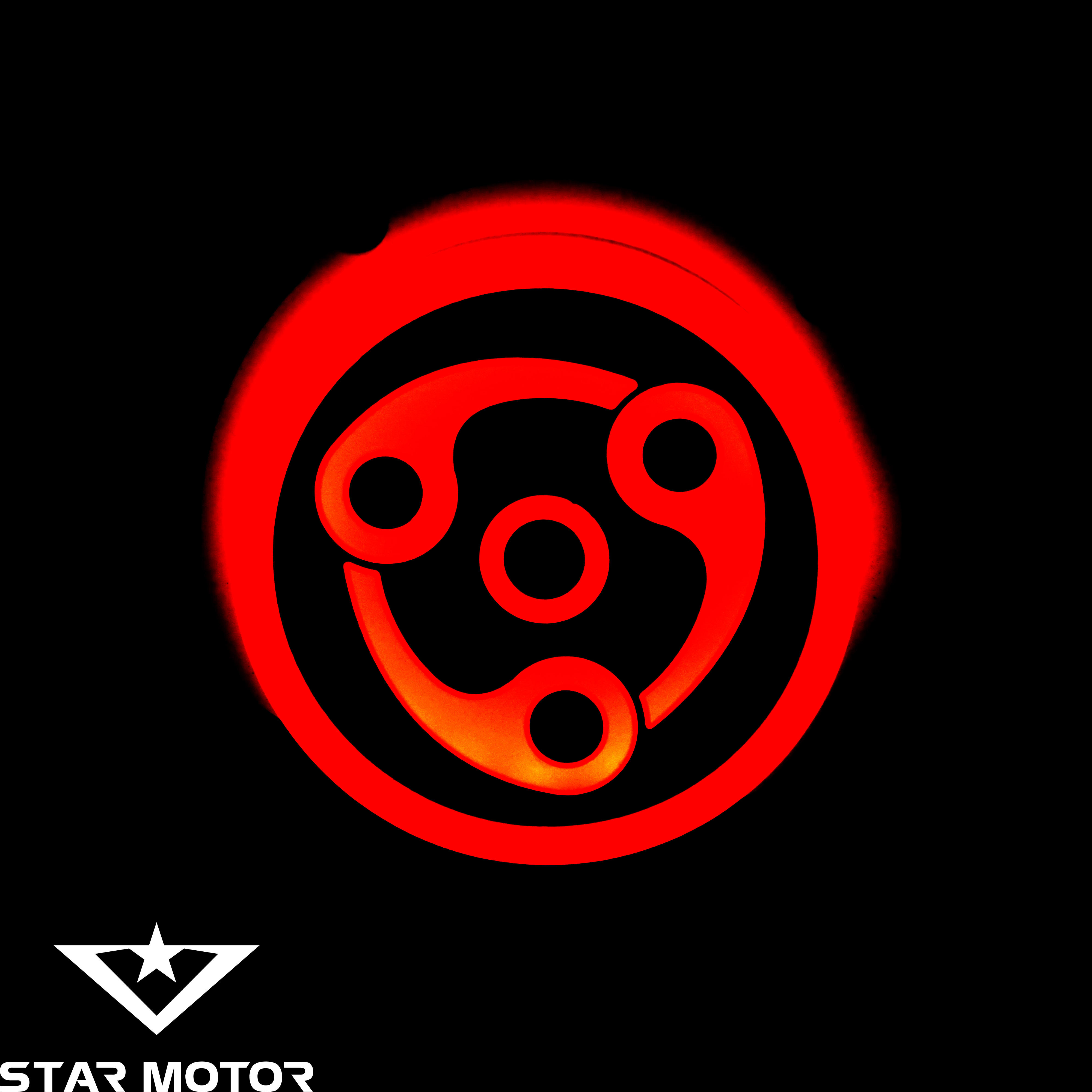 Đèn Led xoay Sharingan gắn trang trí đèn pha xe máy | Lazada.vn