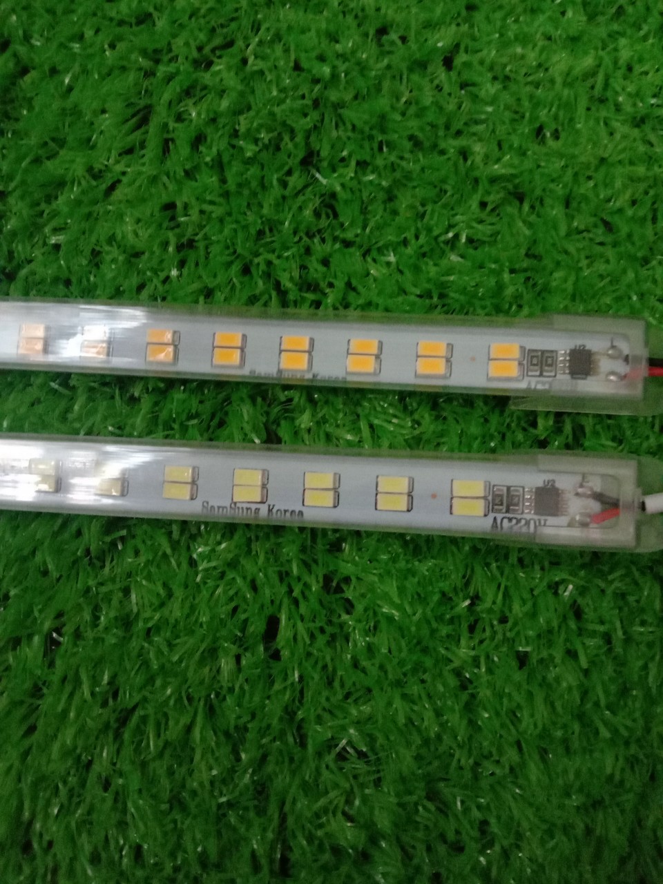 Combo 10 đèn led thanh(2 đường led)1m dùng điện 220v trang trí kệtủ ...