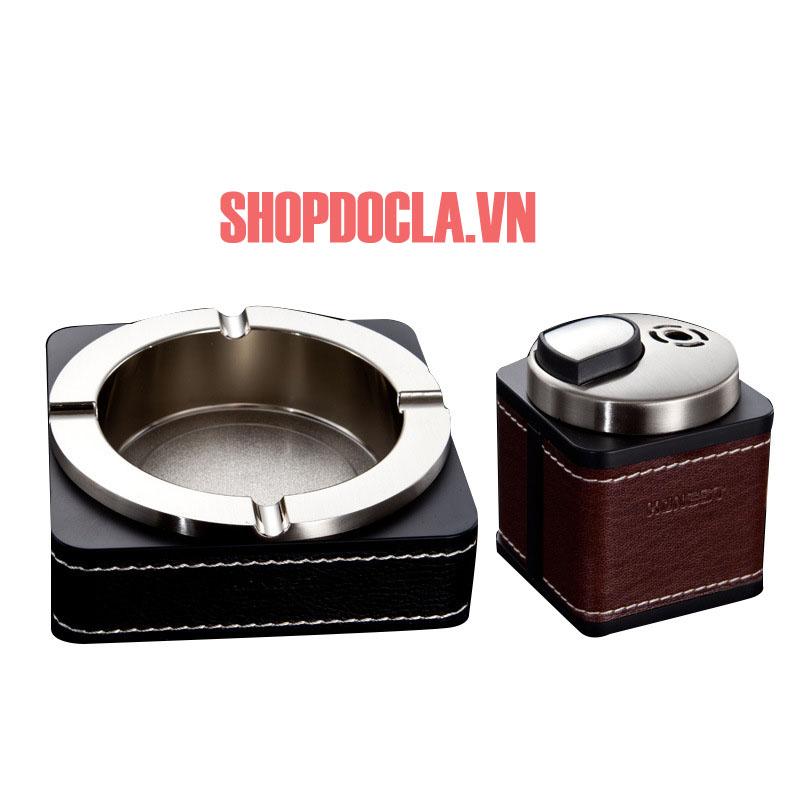 [HCM]Bộ gạt tàn kiêm bật lửa honest TA29 cao cấp trọn bộ 2 món quà tặng ...