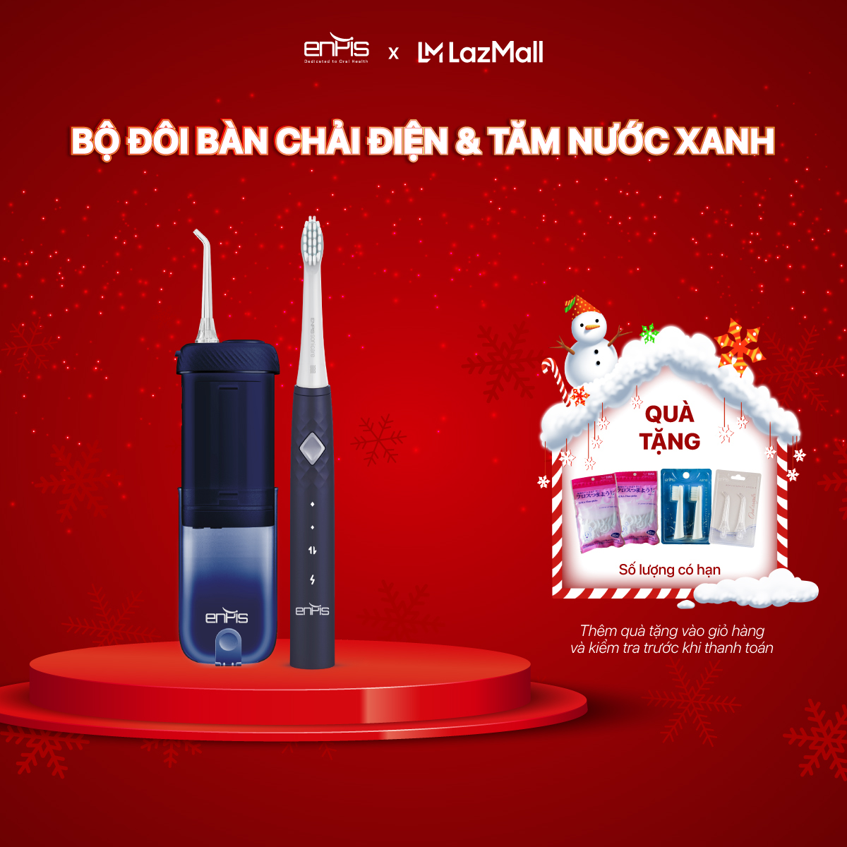 Combo Bàn Chải Điện ENPIS Smart Basic Và Máy Tăm Nước Smart Irri Max 1 ...