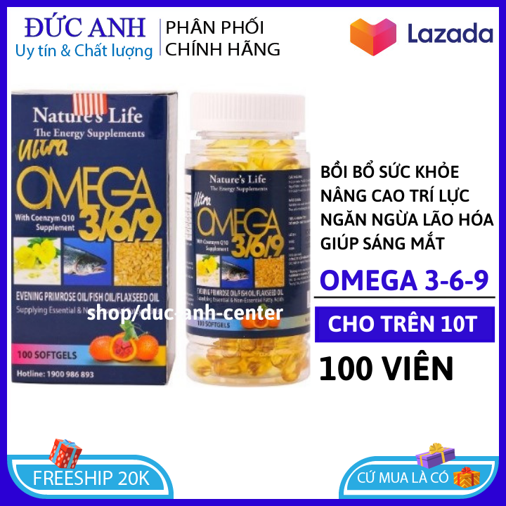 Dầu Cá Omega Alaska 369 Hỗ Trợ Hệ Tim Mạch Trí Não Tăng Cường Thị Lực ...