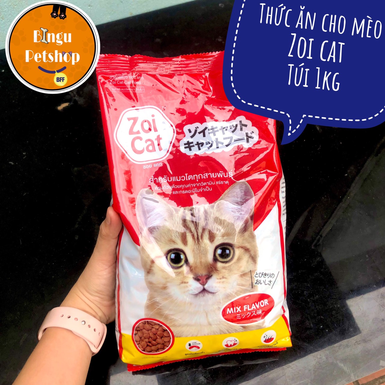 SIÊU RẺ Thức ăn cho mèo Zoi Cat Túi 1kg - MixASale