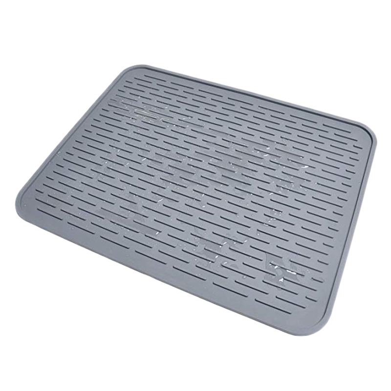 Large Silicone Placemat Dish Drying Mat Kitchen Draining Table Drain ...