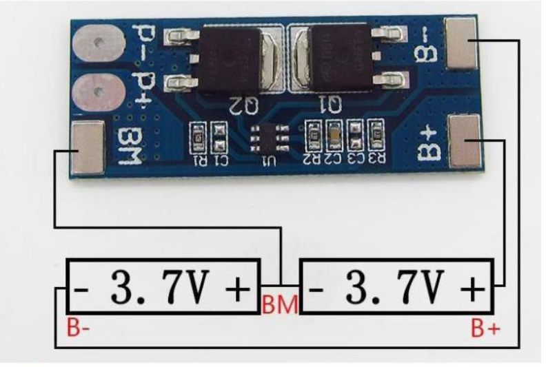 Mạch bảo vệ pin Lithium 18650 2s 20ah (2 cell nối tiếp) Bảo vệ sạc xả ...