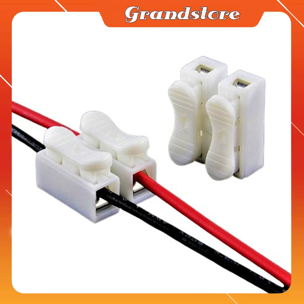 Cút nối dây điện đôi siêu nhanh 2 đầu CH2, đầu kẹp khớp nối nhanh dây ...