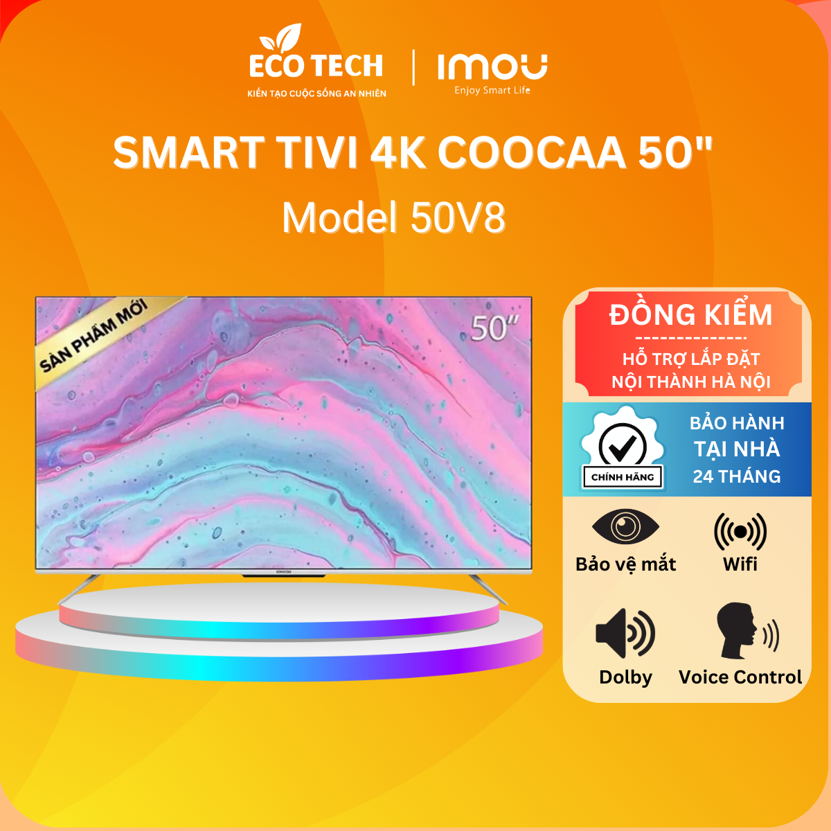 Google Tivi Coocaa 50V8 4K 50 inch - MixASale