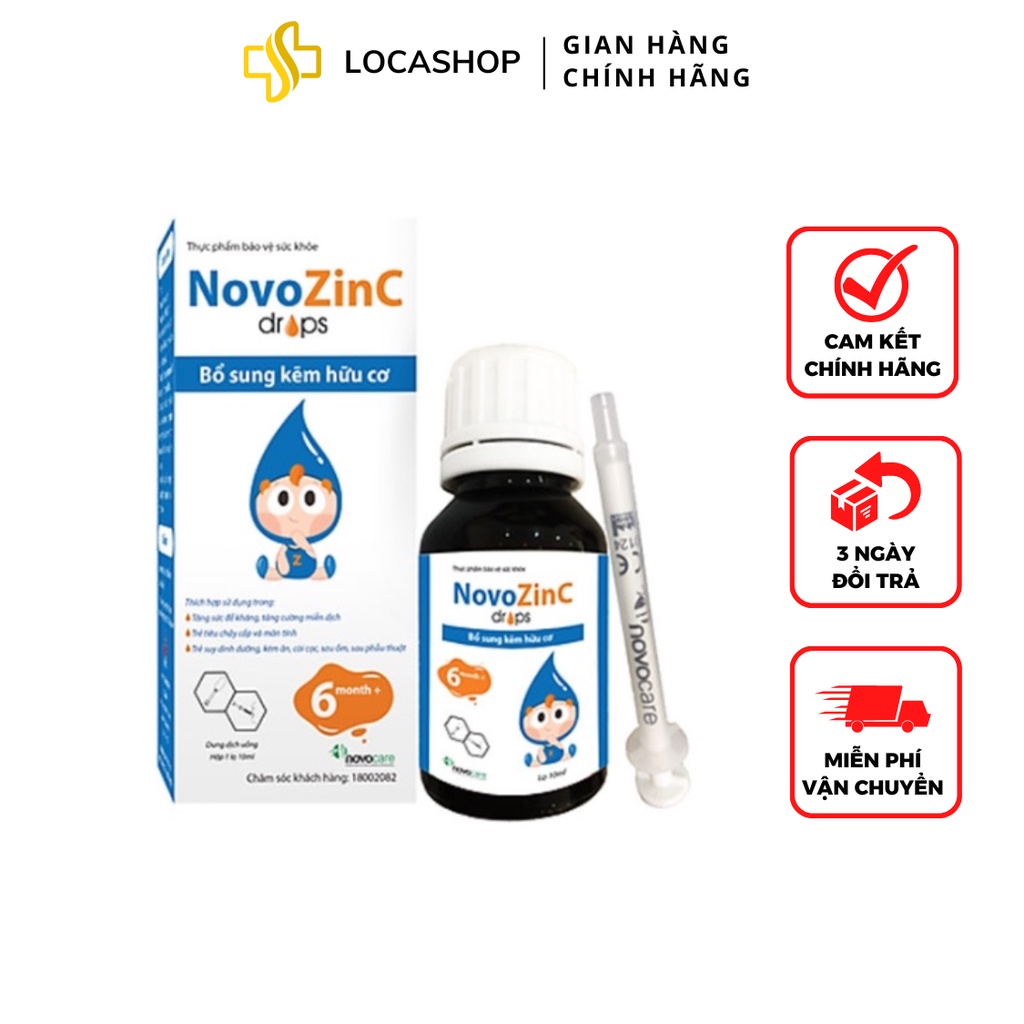 Kẽm Hữu Cơ Nhỏ Giọt Novozinc Drops Giúp Trẻ Ăn Ngon Tiêu Hoá Tốt Tăng ...