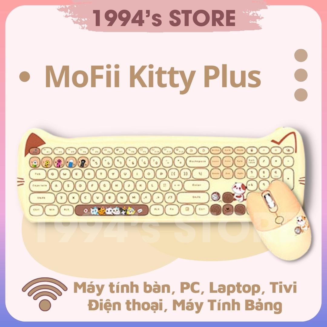 Combo bàn phím giả cơ và chuột MOFII Geezer KITTY CAT PLUS không dây ...