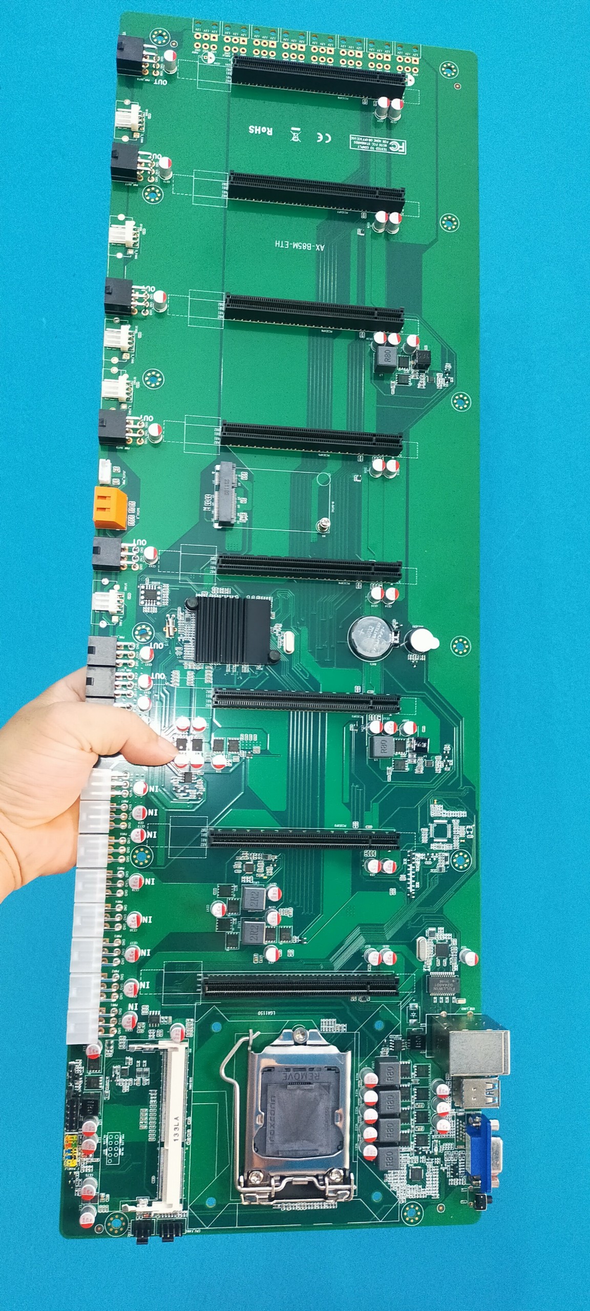 Main đào trâu Main AX-B85M-ETH Main liền 8 chân xanh lá | Lazada.vn