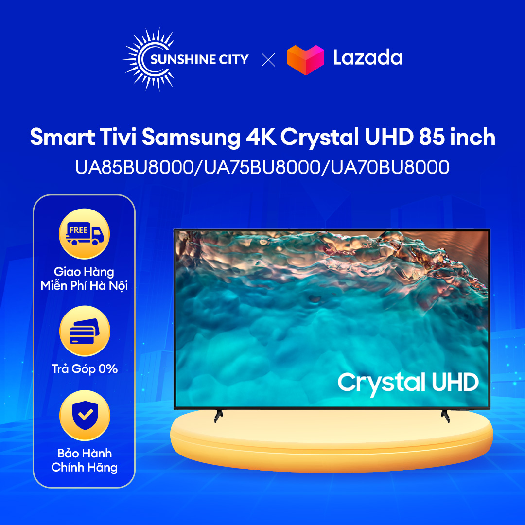 85BU8000 - Smart Tivi Samsung 4K Crystal UHD 85 inch UA85BU8000 - MixASale