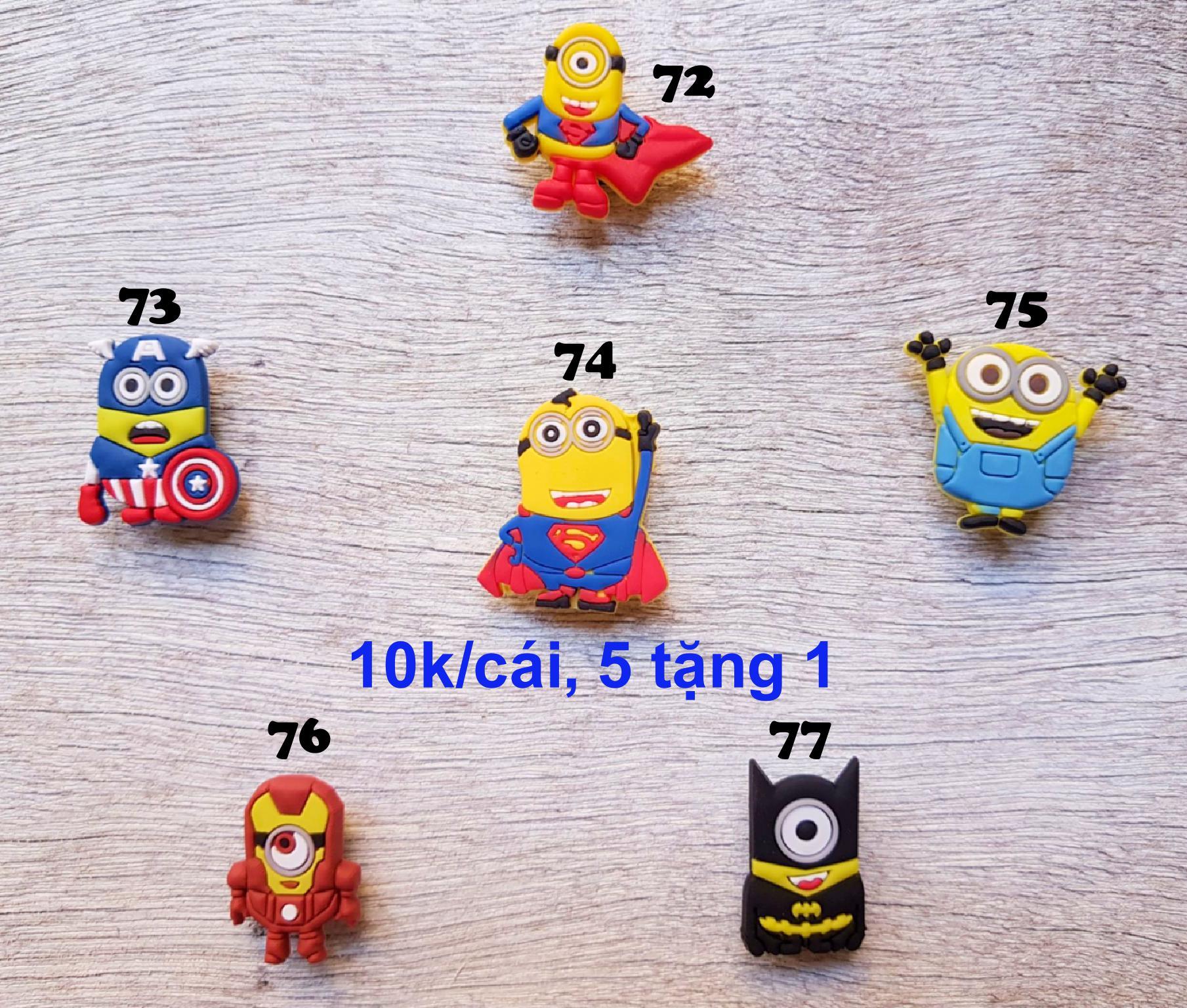 Sticker nhựa Jibbitz lò xo gắn dép Crocs - MixASale